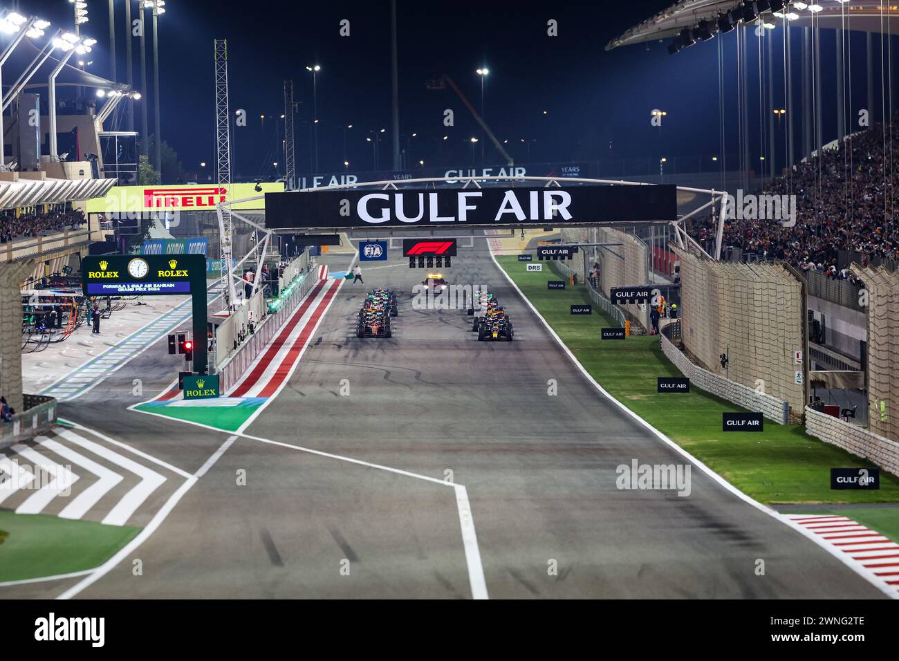 The starting grid during the Formula 1 Gulf Air Bahrain Grand Prix 2024 ...