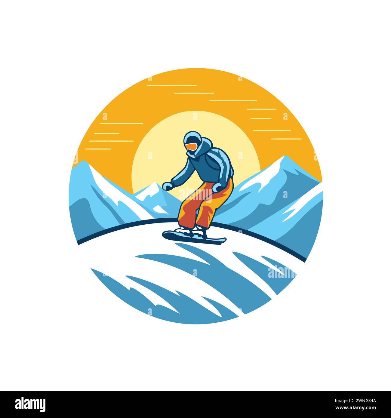 Flat piste Stock Vector Images - Alamy