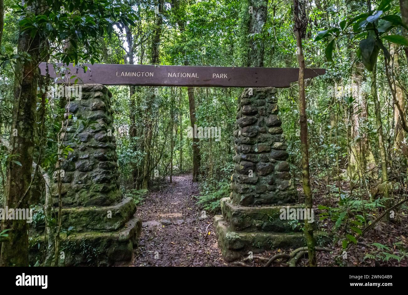 Entry Gate of Binna Burra Section of Lamington National Park ...