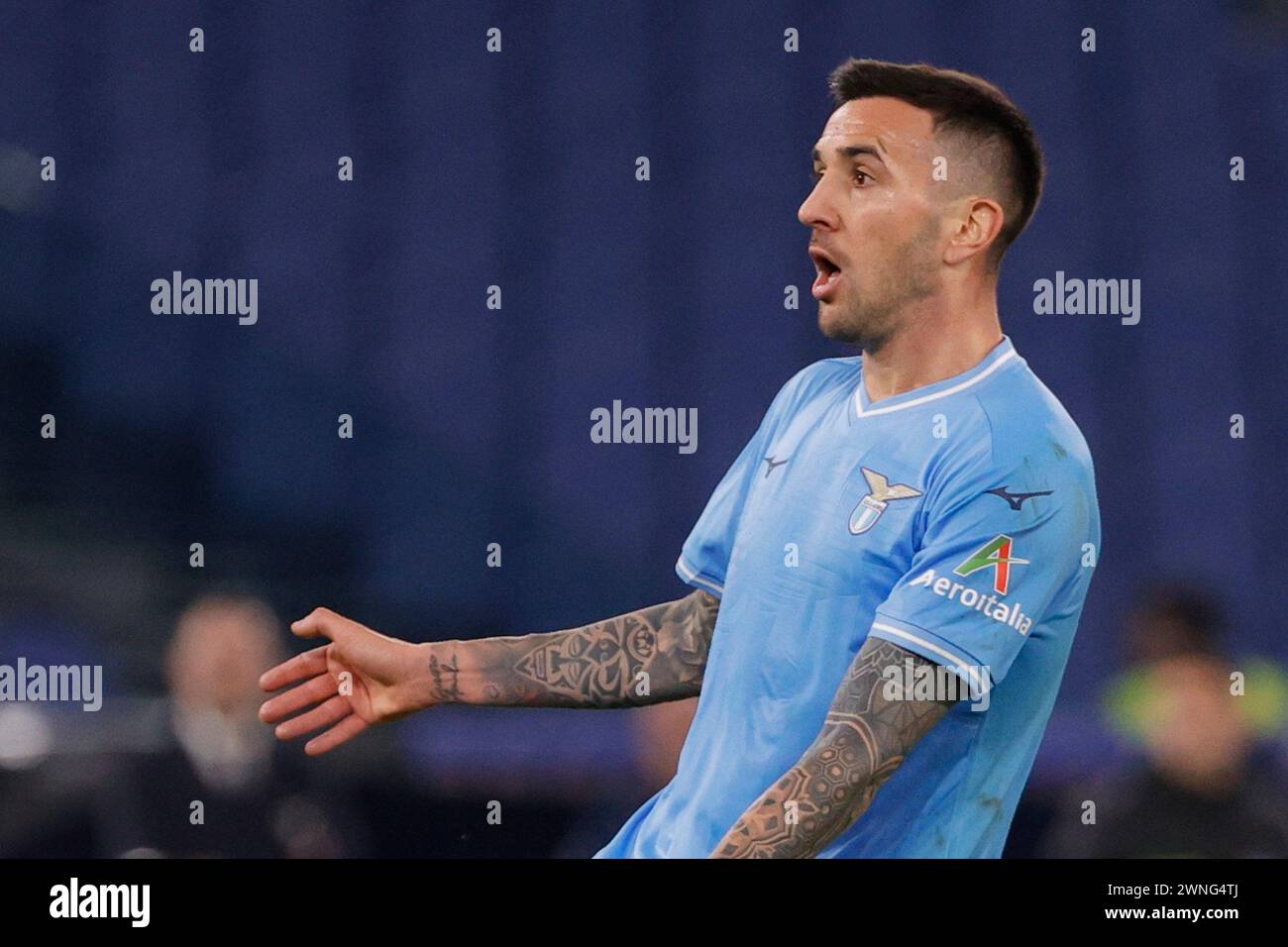 Rome, Lazio, Italy. 1st Mar, 2024. during Serie A soccer match SS Lazio ...