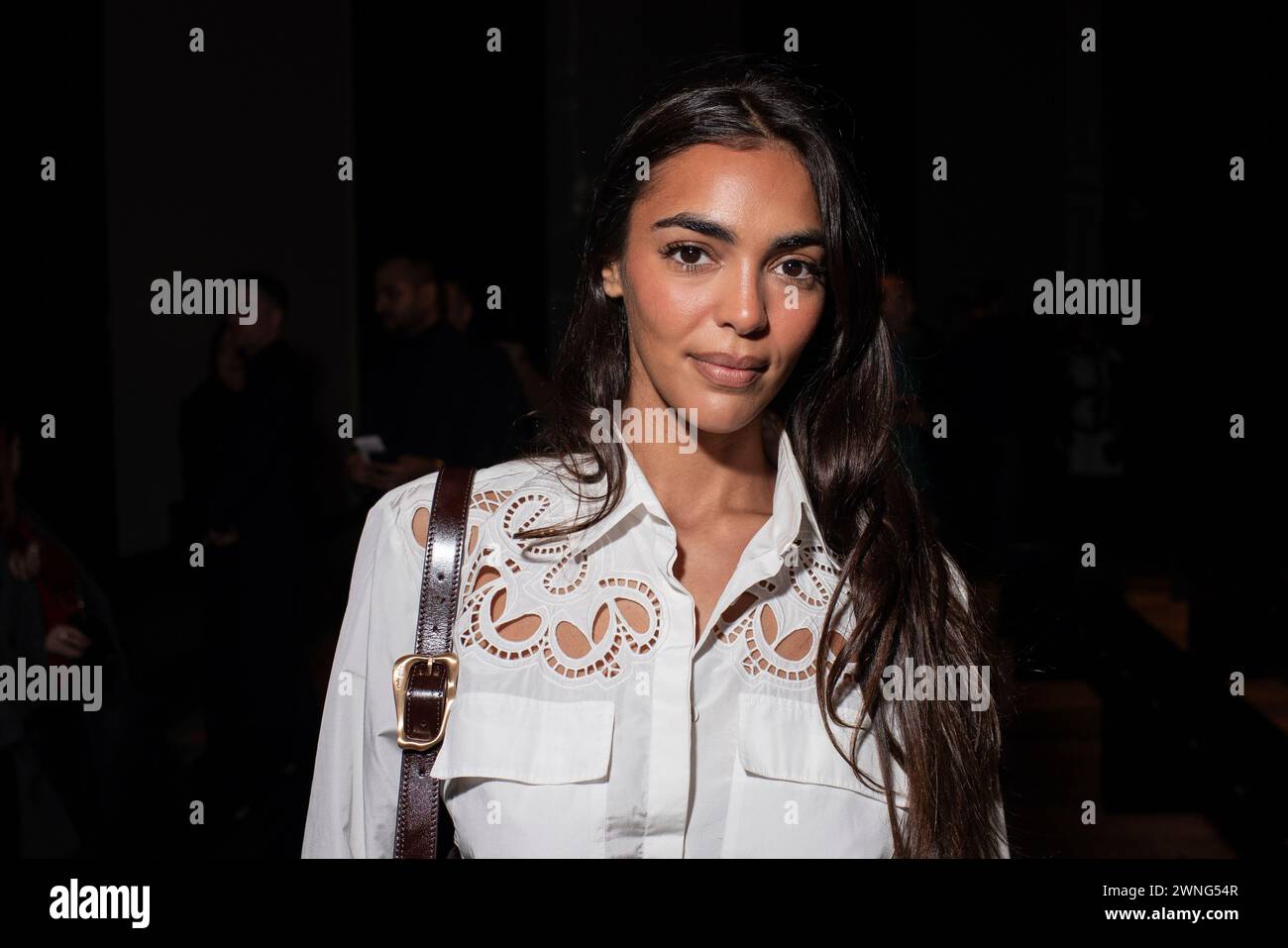 Sandra Shehab attends the Elie Saab Fall/Winter 2024-2025 ready-to-wear collection presented ...