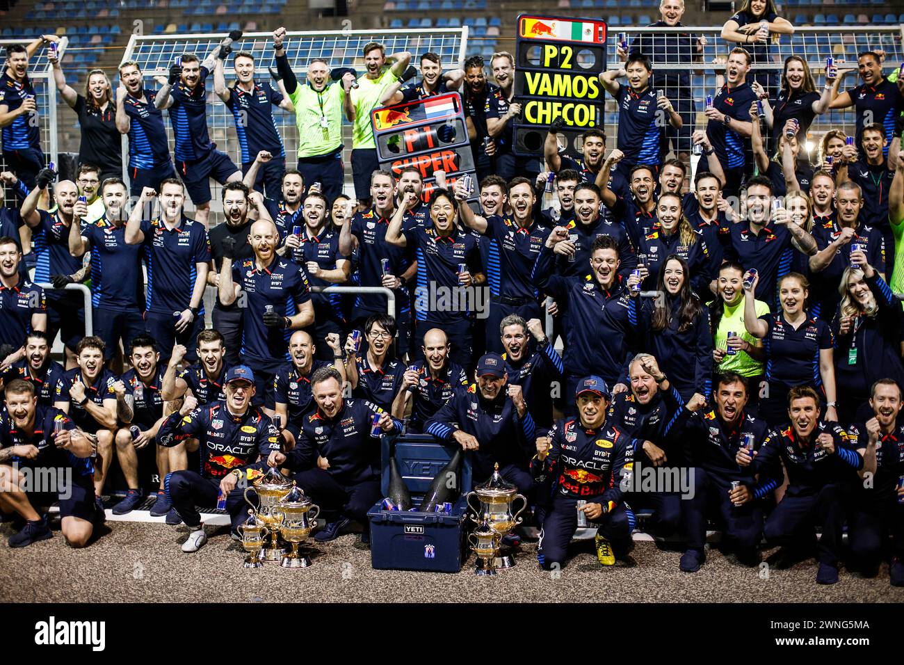 Red Bull Racing celebrations VERSTAPPEN Max (ned), Red Bull Racing RB20 ...