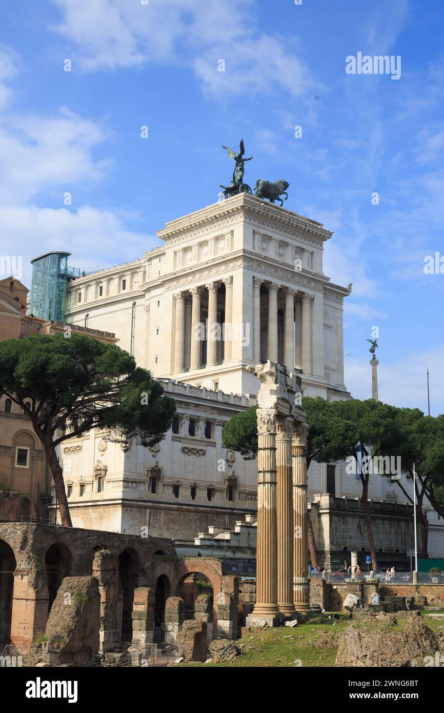 National Monument of Victor Emmanuel II, Rome, 23-02-24. Designed by ...