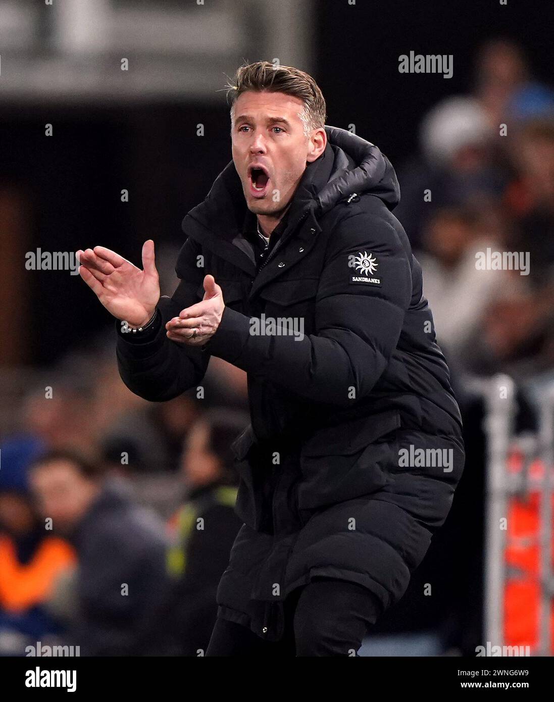 Luton Town manager Rob Edwards during the Premier League match at ...