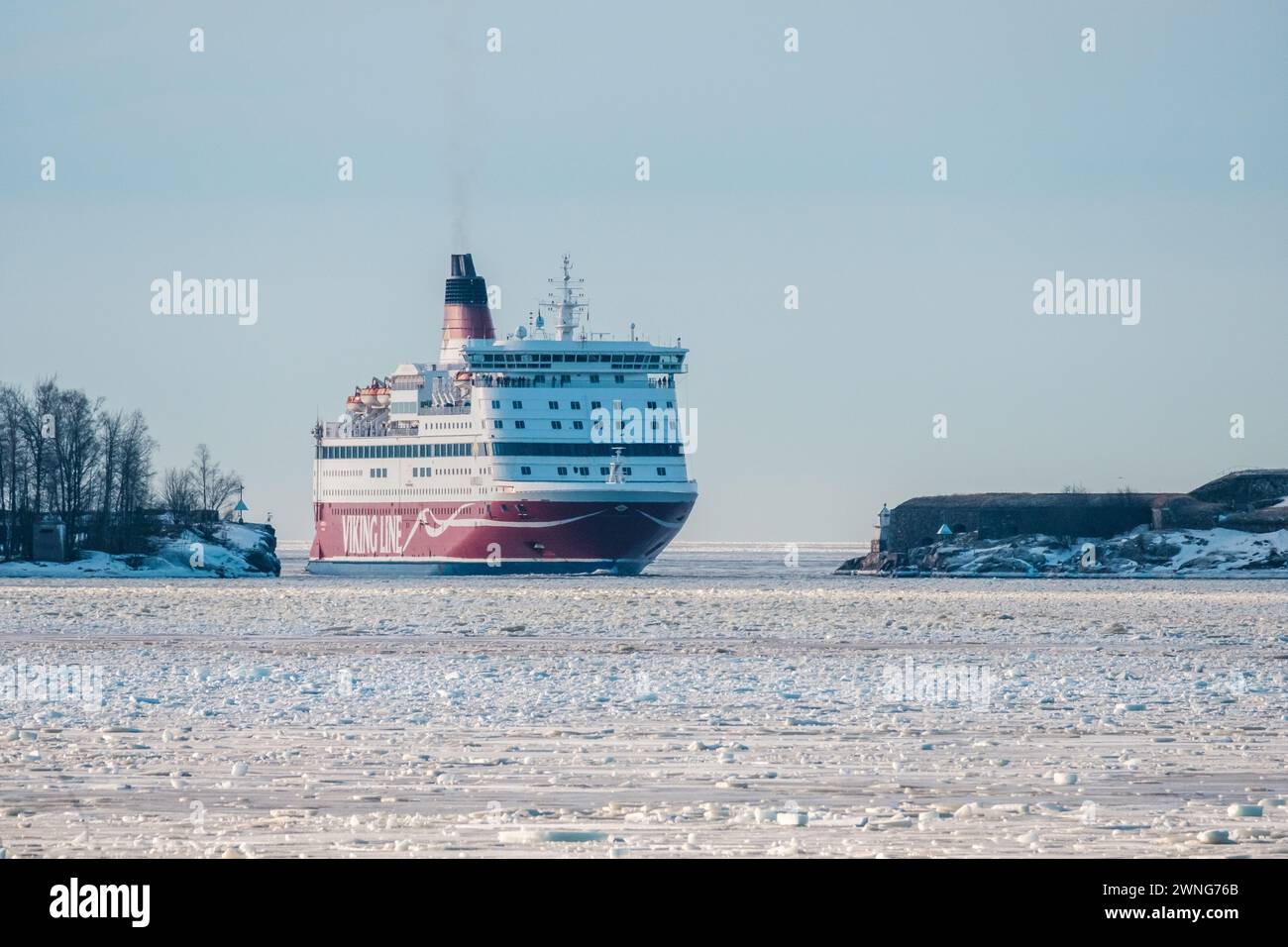 Helsinki / Finland - FEBRUARY 19, 2024: Passenger car ferry MV ...