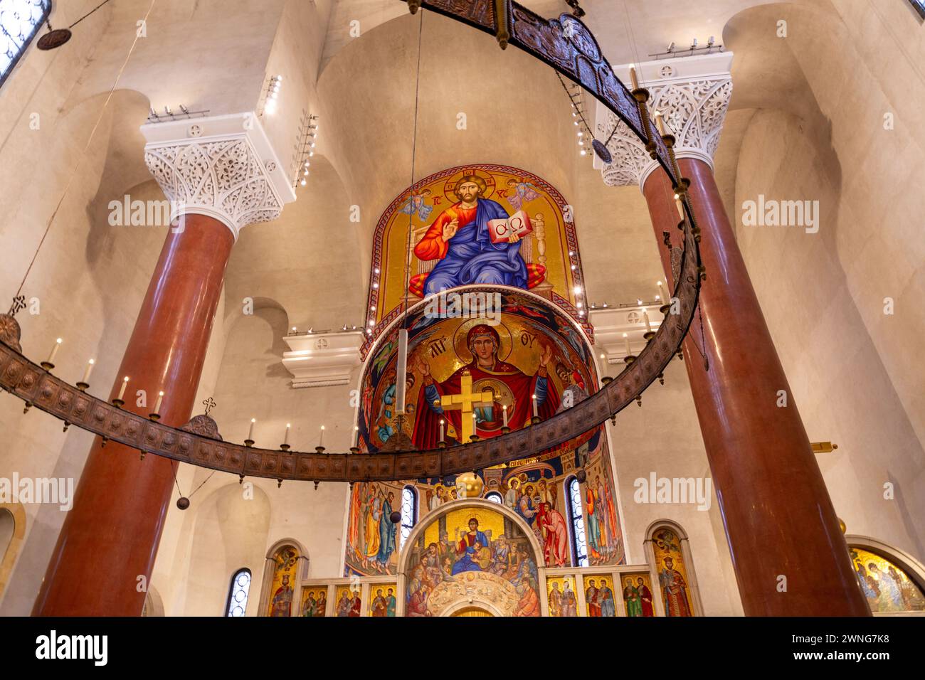 Belgrade, Serbia - 8 FEB 2024: Church of St. Mark is a Serbian Orthodox ...