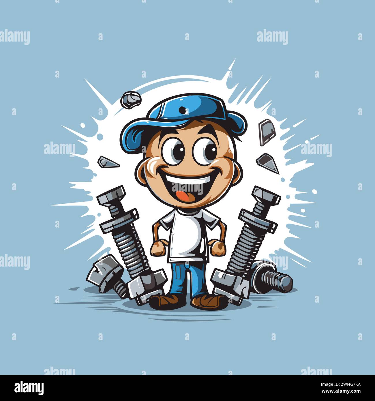 Mechanical nuts Stock Vector Images - Alamy