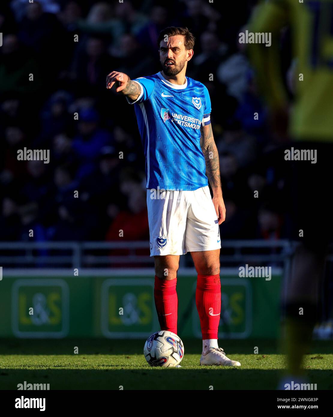 Portsmouth's Marlon Pack during the Sky Bet League One match at Fratton ...