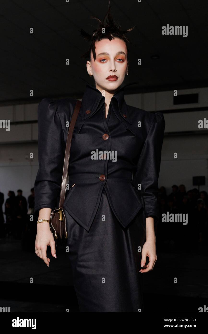 Emma Chamberlain attends the Vivienne Westwood Fall/Winter 2024-2025 ...