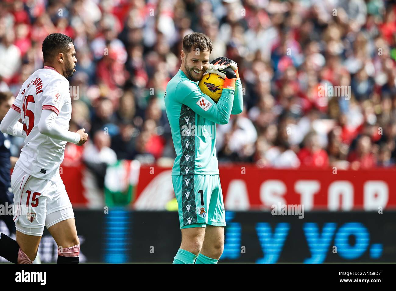 Sevilla, Spain. 2nd Mar, 2024. Alex Remiro (Sociedad) Football/Soccer ...