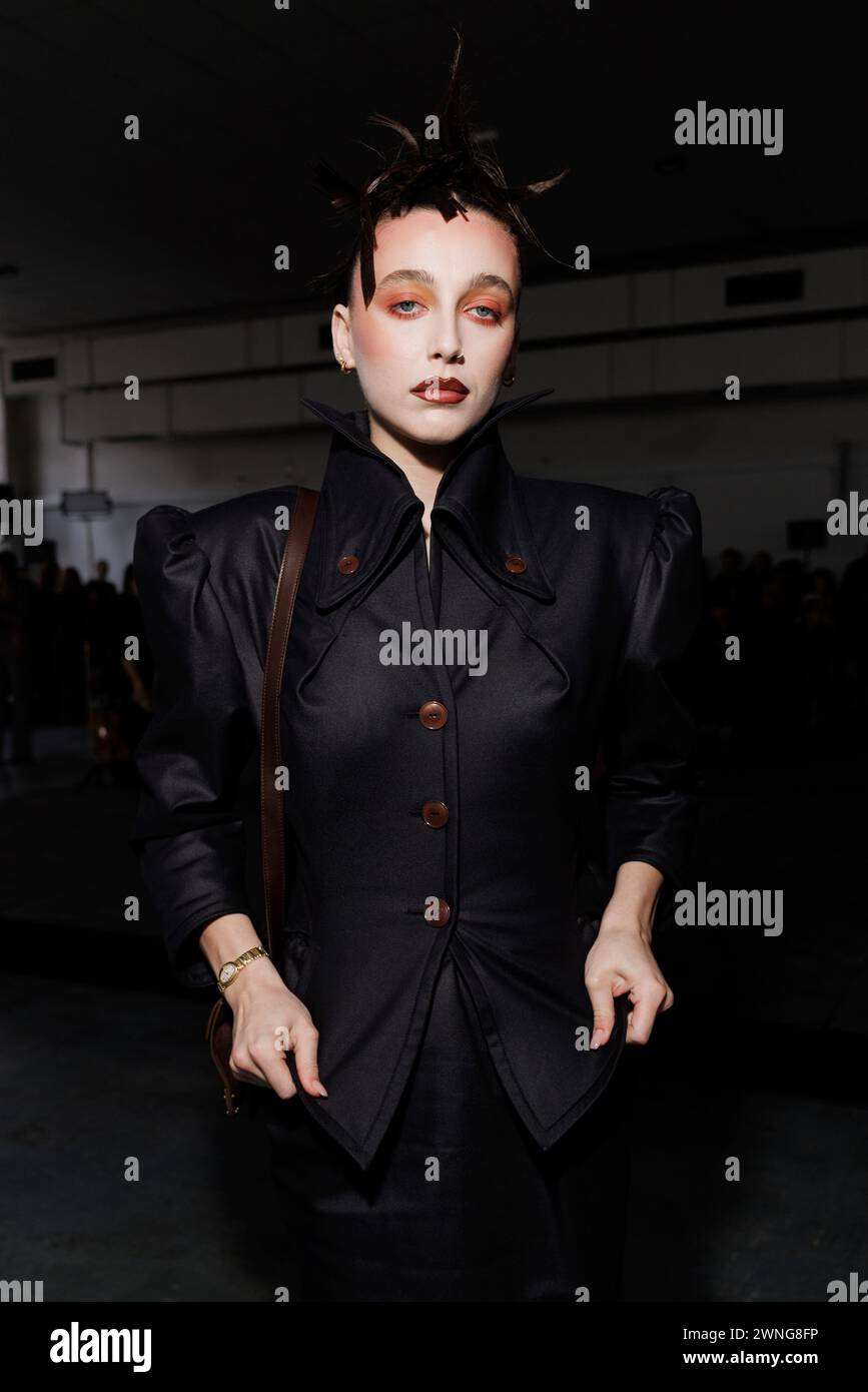 Emma Chamberlain attends the Vivienne Westwood Fall/Winter 2024-2025 ...