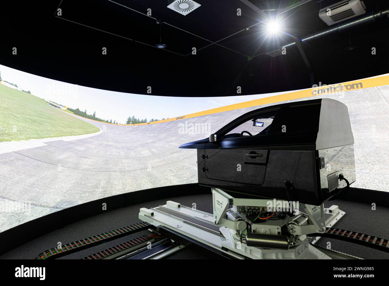 Wietze, Germany. 01st Mar, 2024. The virtual driving simulator "DIL ...
