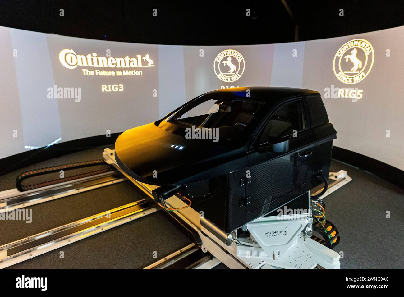 Wietze, Germany. 01st Mar, 2024. The virtual driving simulator "DIL ...