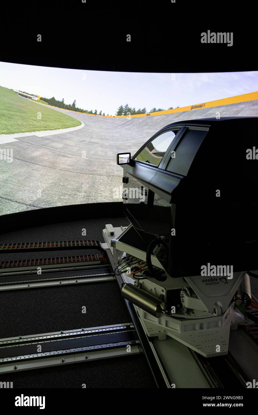 Wietze, Germany. 01st Mar, 2024. The virtual driving simulator "DIL ...