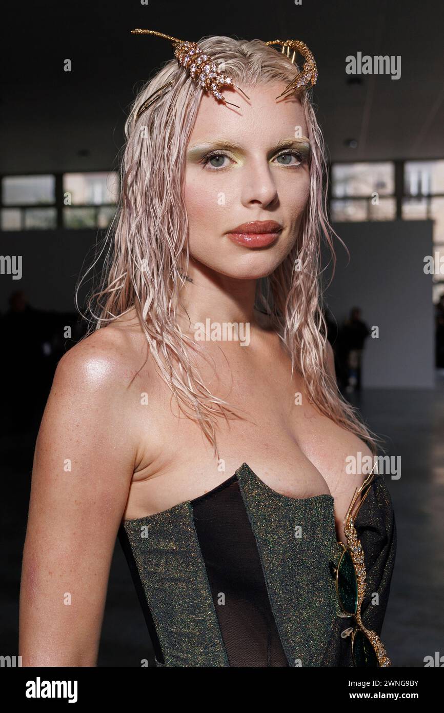 Julia Fox attends the Vivienne Westwood Fall/Winter 2024-2025 ready-to-wear collection presented ...
