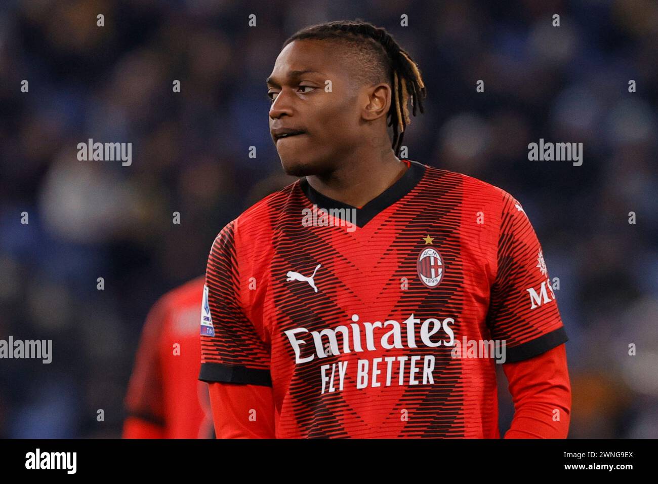 Rafael Leao of Milan looks on during Serie A soccer match SS Lazio - AC ...