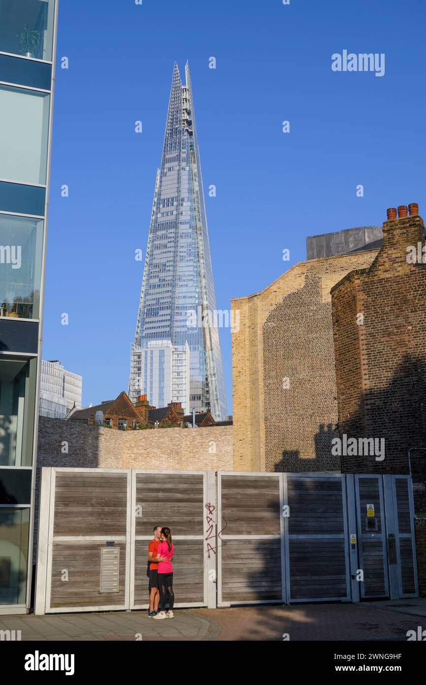 The Shard skyscraper towers above Park Street, London, UK. 7 Jun 2023 ...