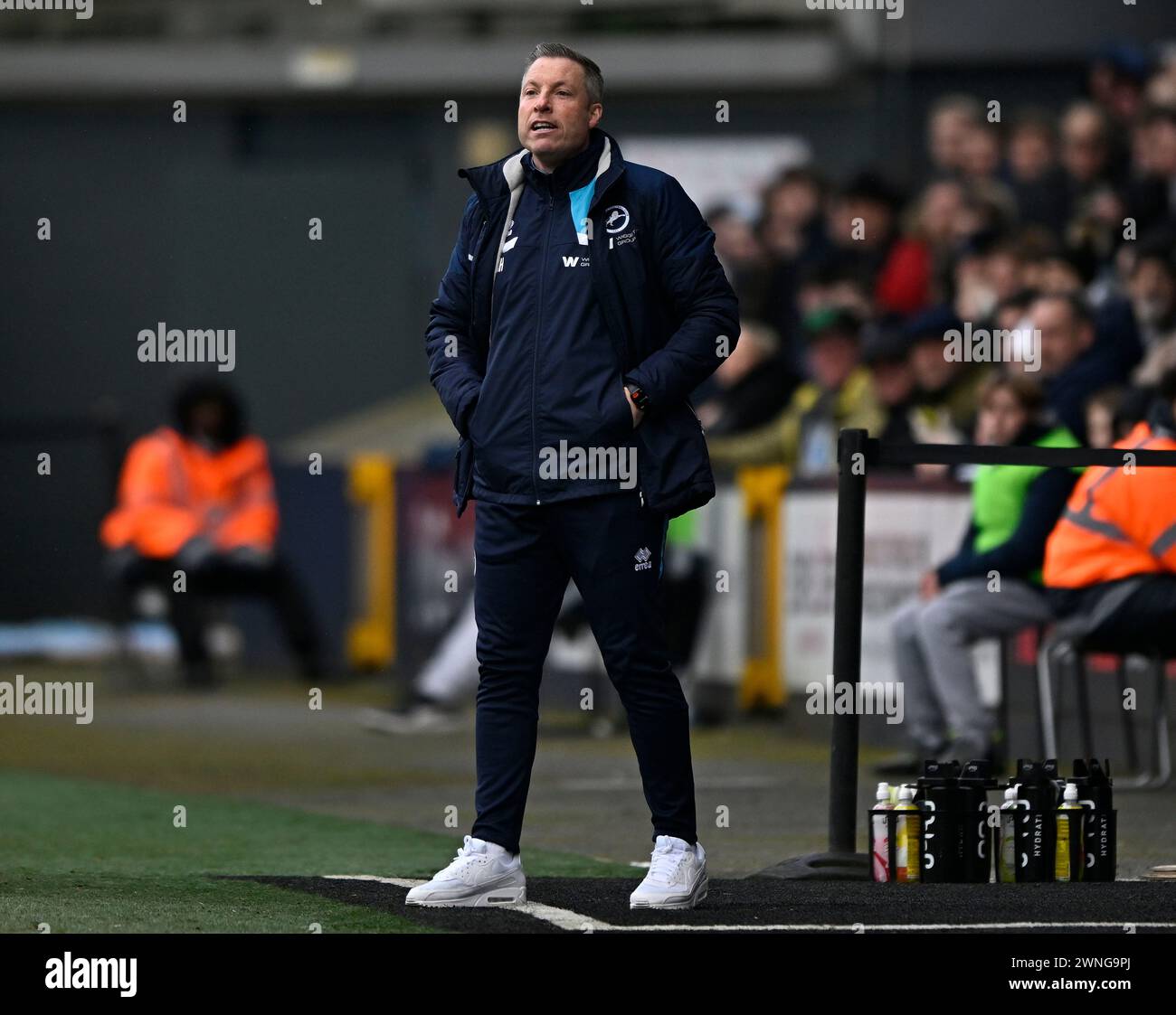 London, UK. 2nd Mar, 2024. Neil Harris (Millwall manager) during the ...