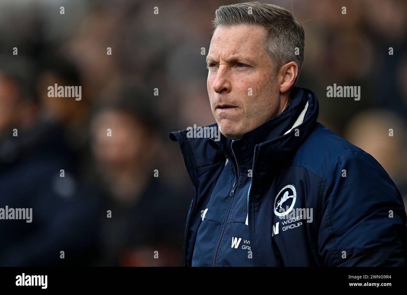 London, UK. 2nd Mar, 2024. Neil Harris (Millwall manager) during the ...