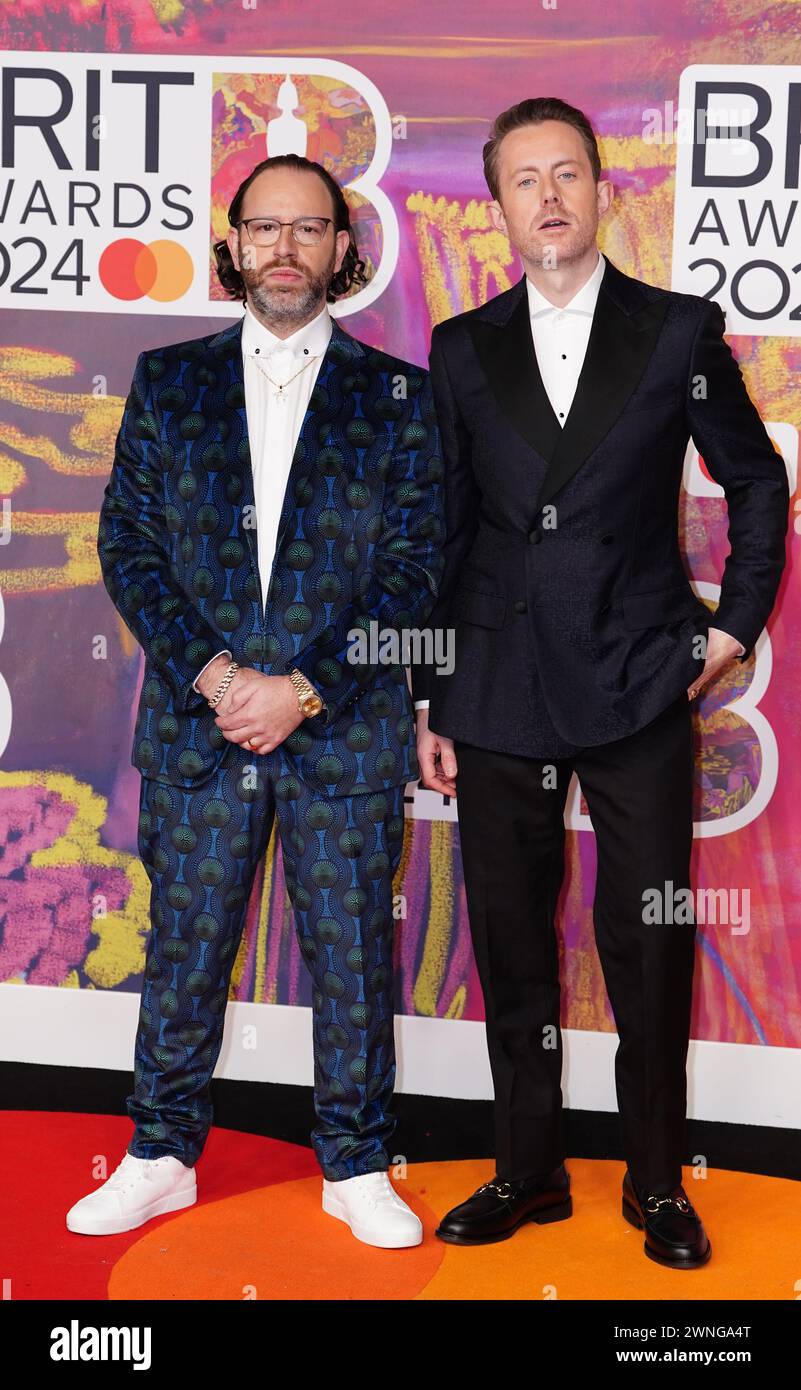 Saul Milton (left) and Will Kennard of Chase & Status attending the ...