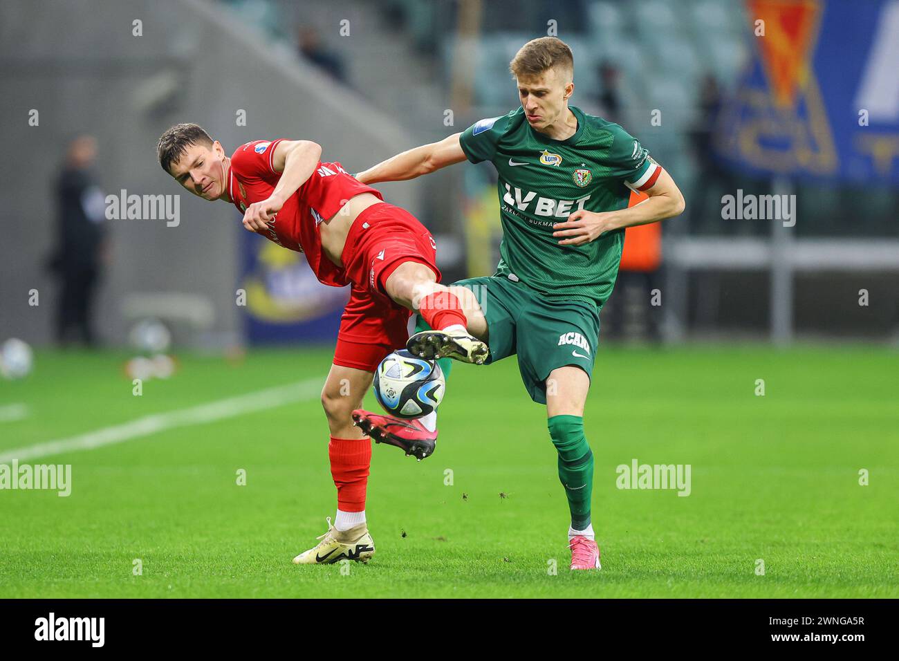 Wroclaw, Polska. 02nd Mar, 2024. 2024.03.02 Wroclaw Pilka nozna PKO ...