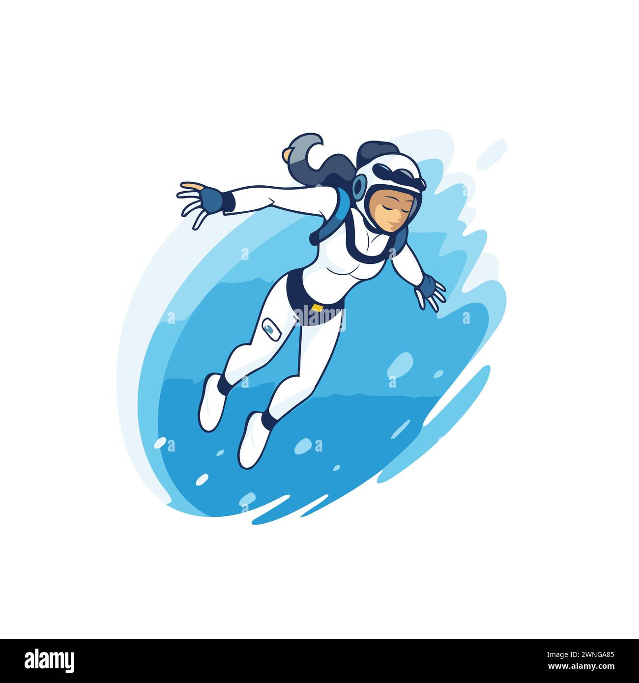 Boy diving Stock Vector Images - Alamy