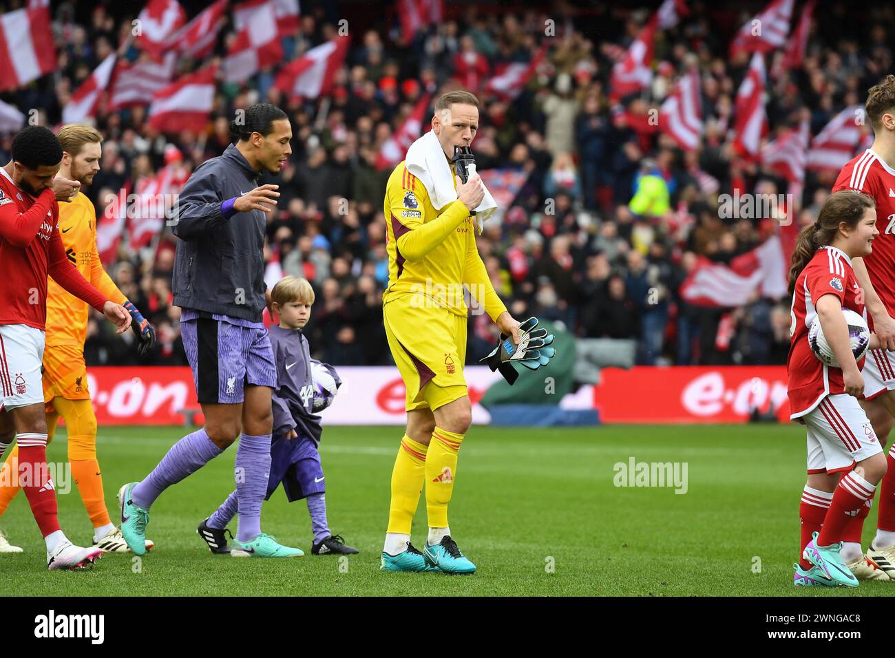 Matz Sels, Nottingham Forest goalkeeper during the Premier League match ...