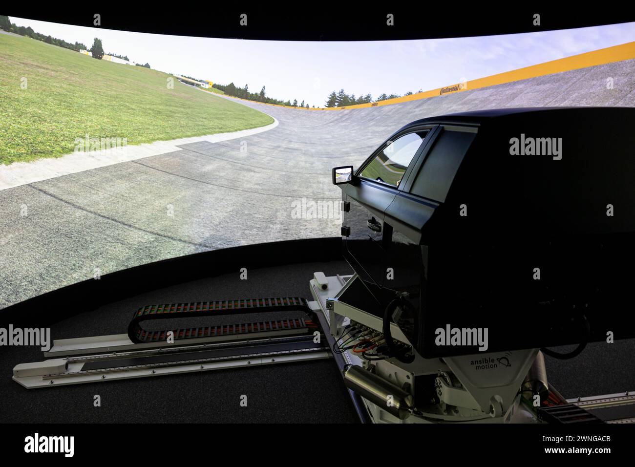 Wietze, Germany. 01st Mar, 2024. The virtual driving simulator "DIL ...