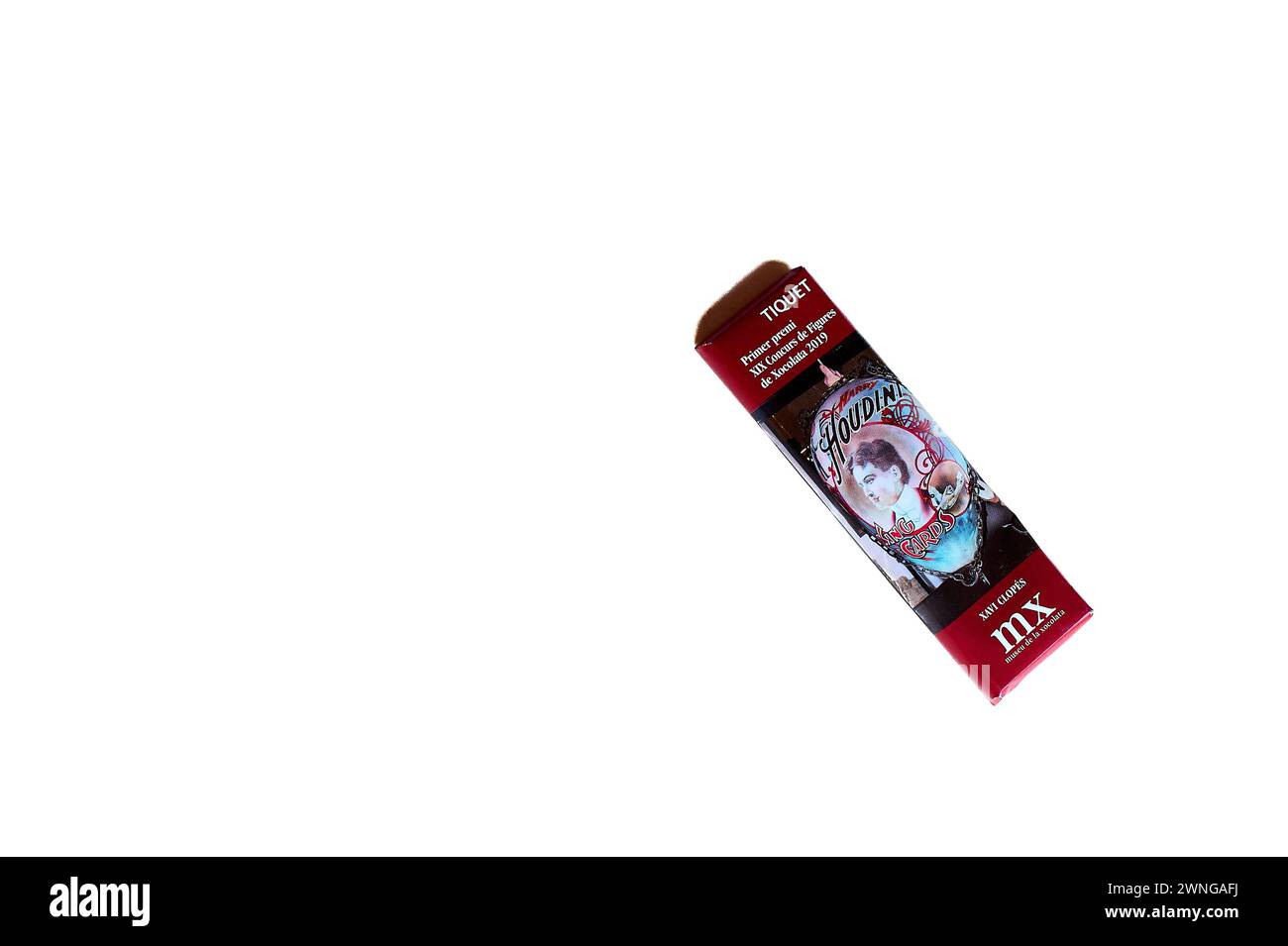 Barcelona, Spain - March 03, 2024: Chocolate wrapped in artistic paper ...