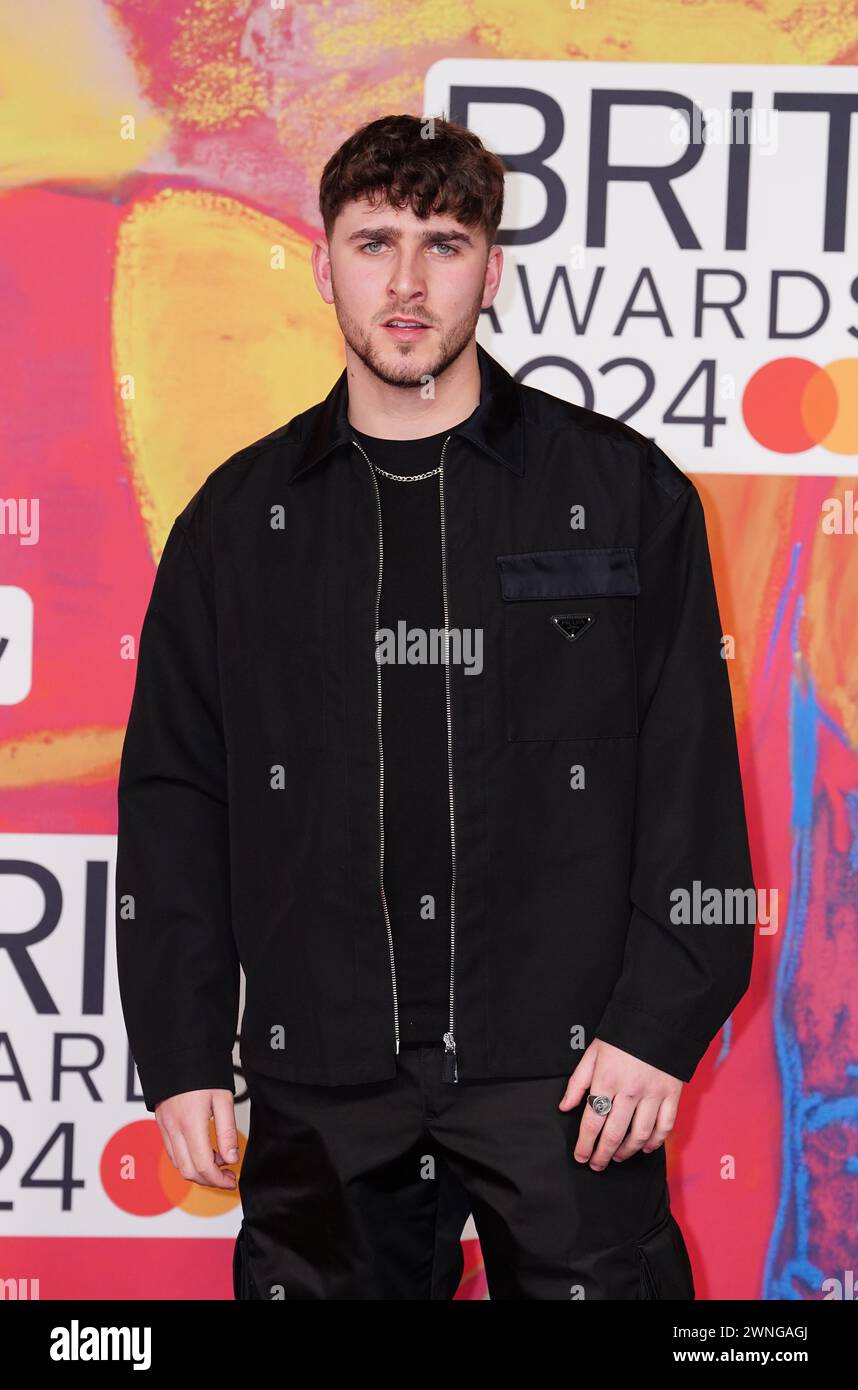 Casso attending the Brit Awards 2024 at the O2 Arena, London. Picture ...