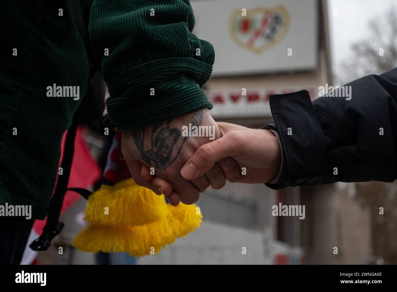 Madrid, Spain. 02nd Mar, 2024. Rayo Vallecano soccer club fans seen ...