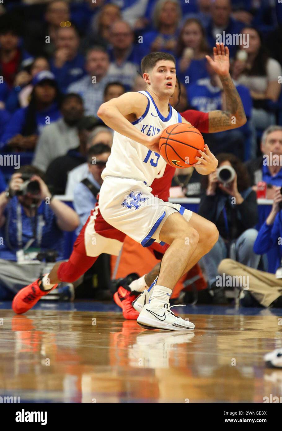 LEXINGTON, KY - MARCH 02: Kentucky Wildcats guard Reed Sheppard (15 ...