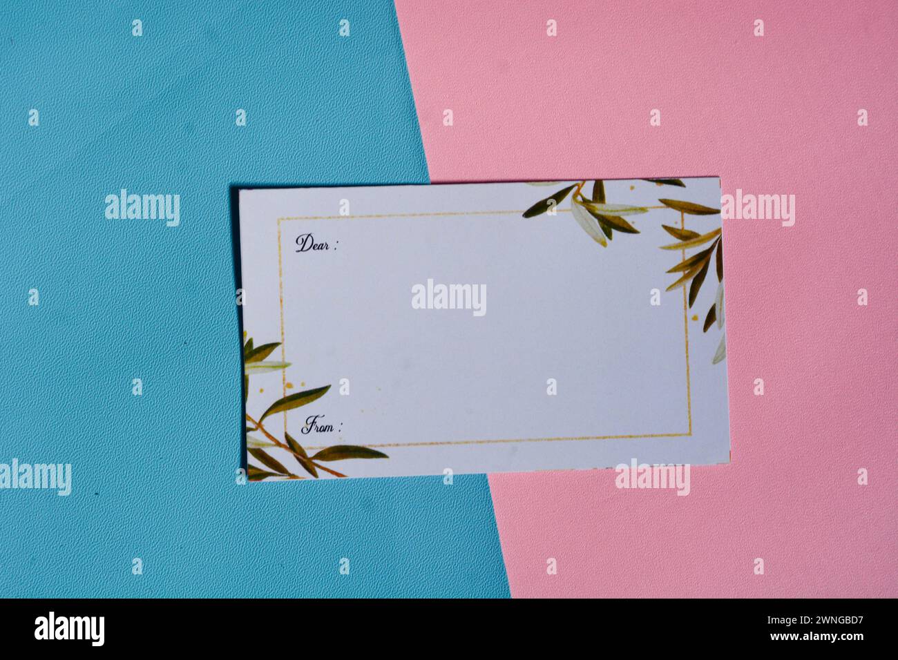 Name card frames, greeting cards are suitable for templates Stock Photo ...