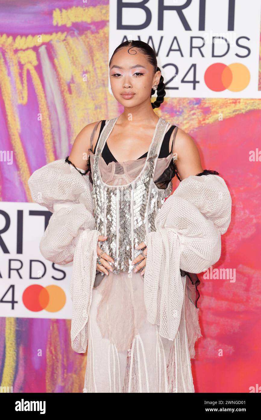 Griff attending the Brit Awards 2024 at the O2 Arena, London. Picture ...