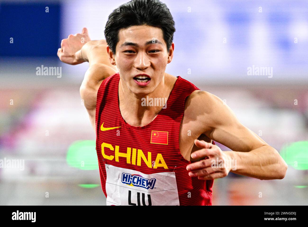 Glasgow, UK. 02nd Mar, 2024. GLASGOW, UNITED KINGDOM - MARCH 2: Junxi Liu of China competing in ...