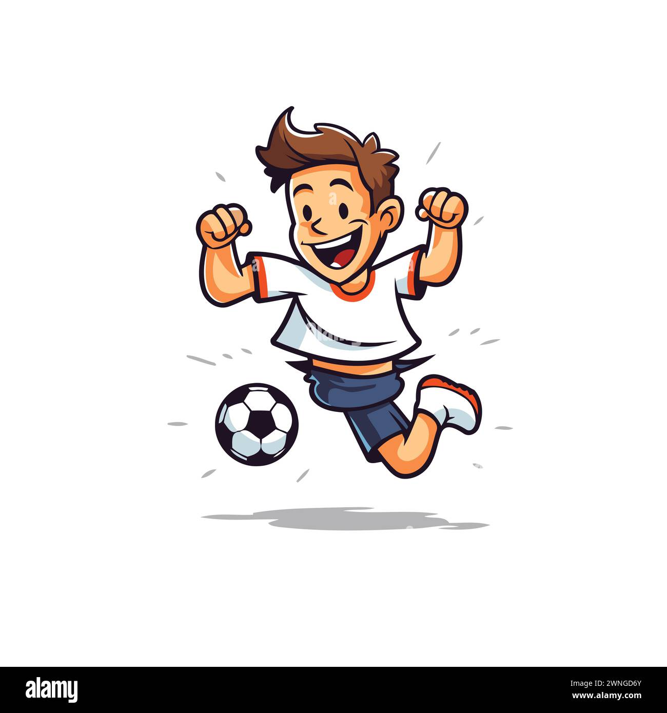 Jumping kick Stock Vector Images - Alamy