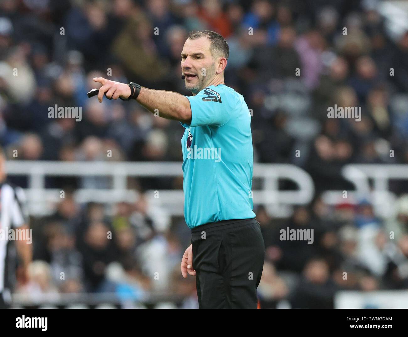 Newcastle Upon Tyne, UK. 2nd Mar, 2024. Referee Tim Robinson during the ...