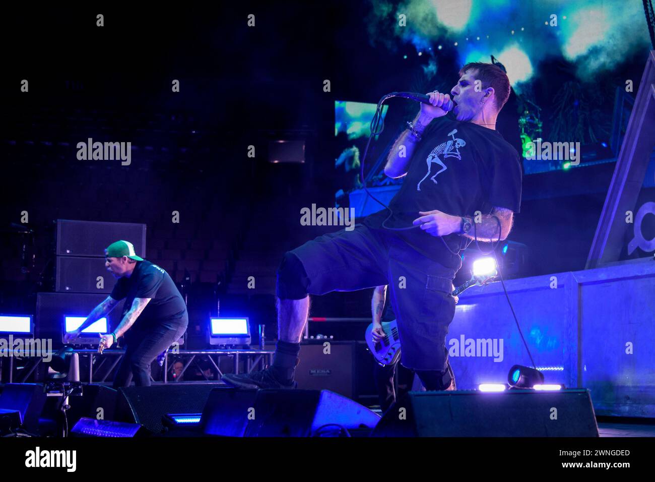 (L-R) Willie Adler and Randy Blythe of American heavy metal band, Lamb ...