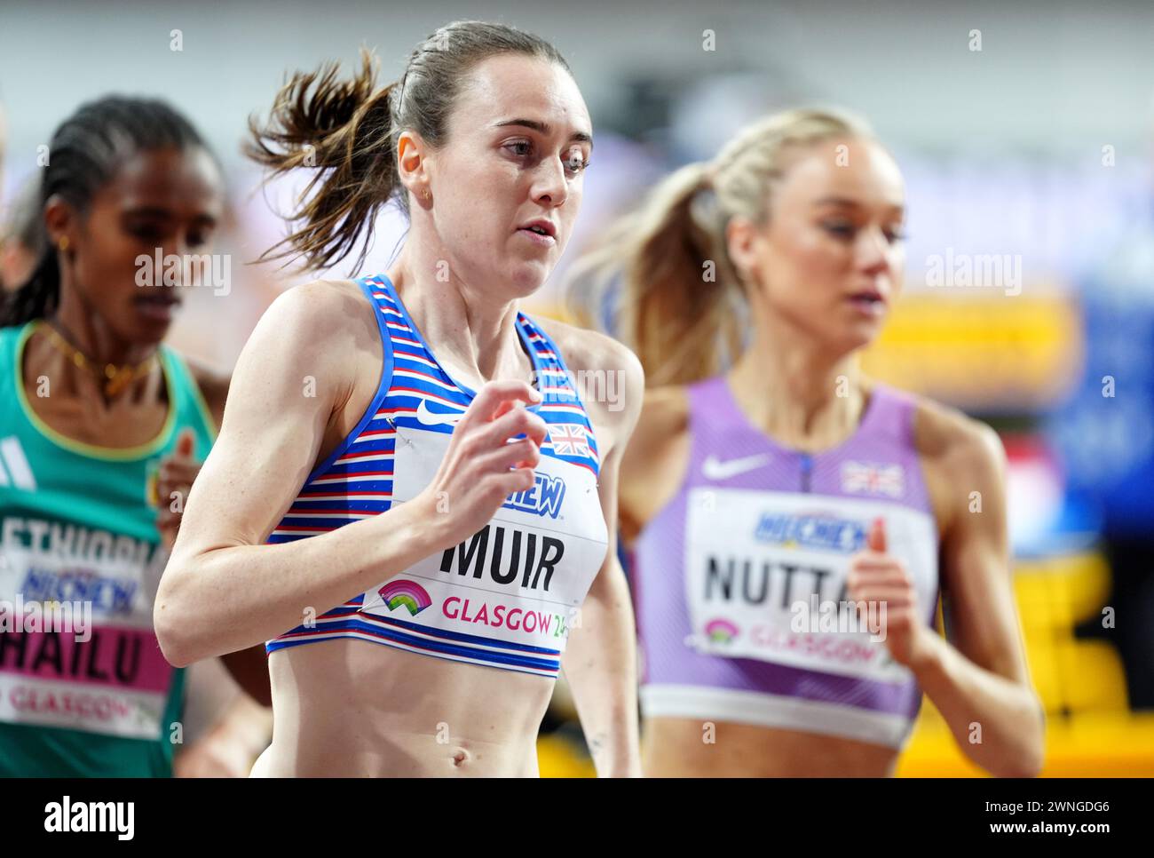 Great Britain's Laura Muir and Hannah Nuttall in the Women's 3000 ...