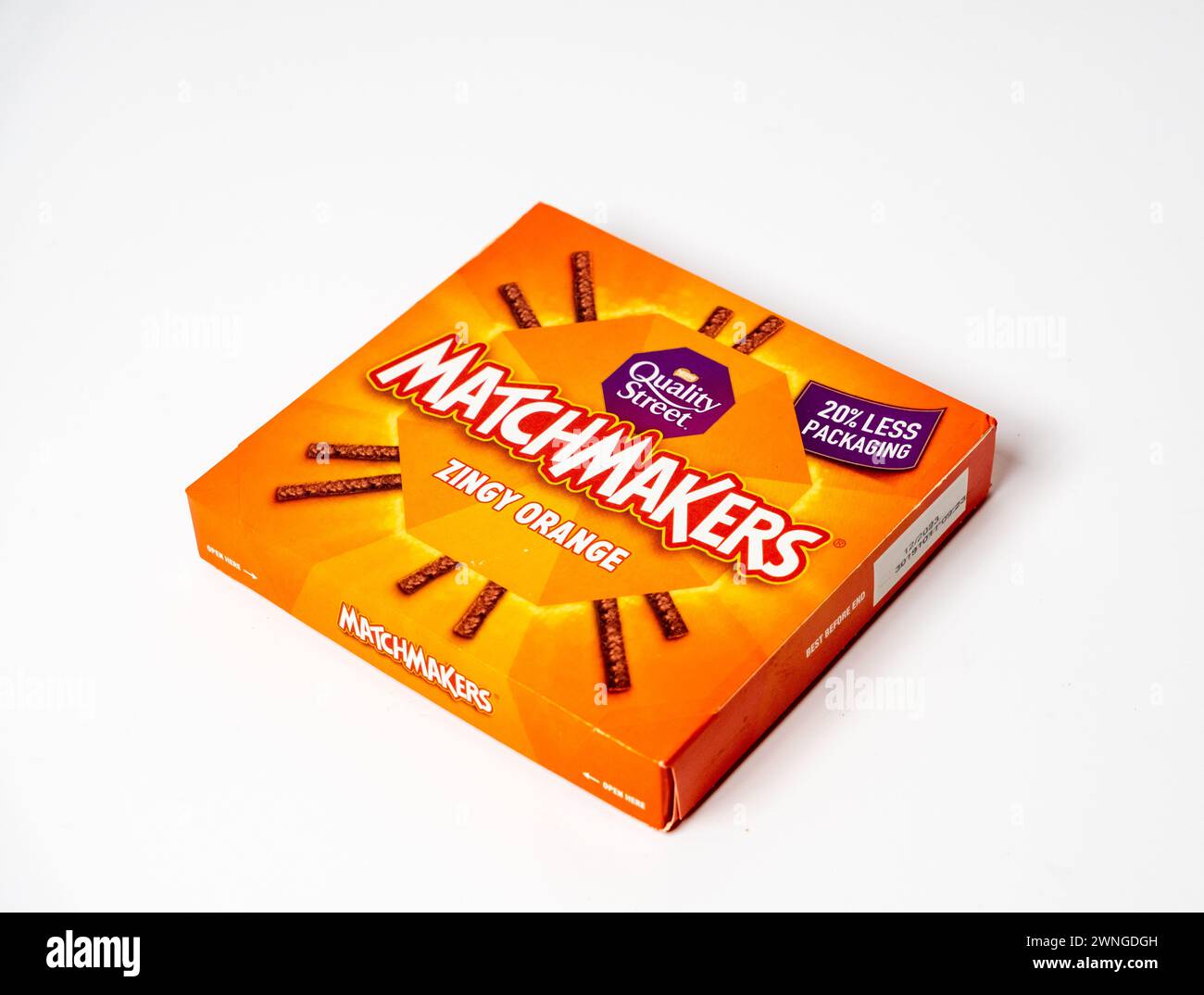 Norwich, Norfolk, UK – March 02 2024. Close up of a packet of Quality ...