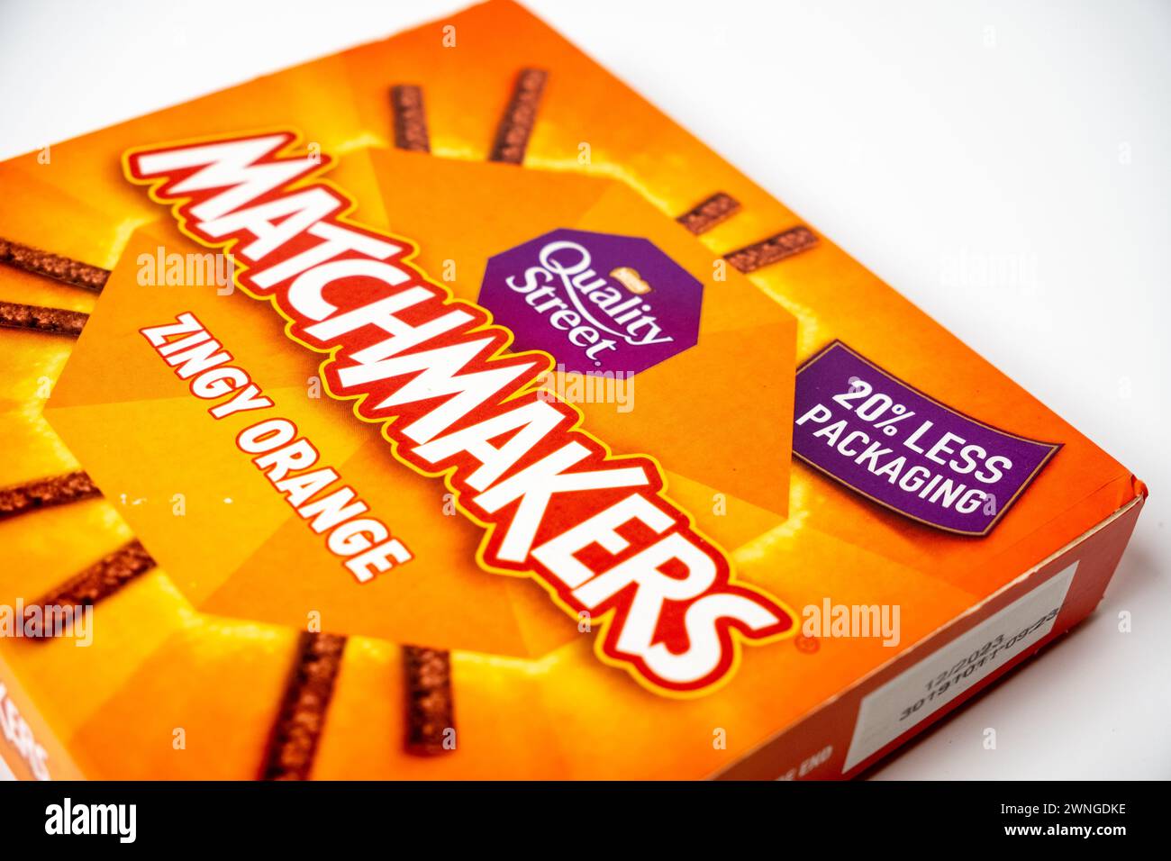 Norwich, Norfolk, UK – March 02 2024. Close up of a packet of Quality ...