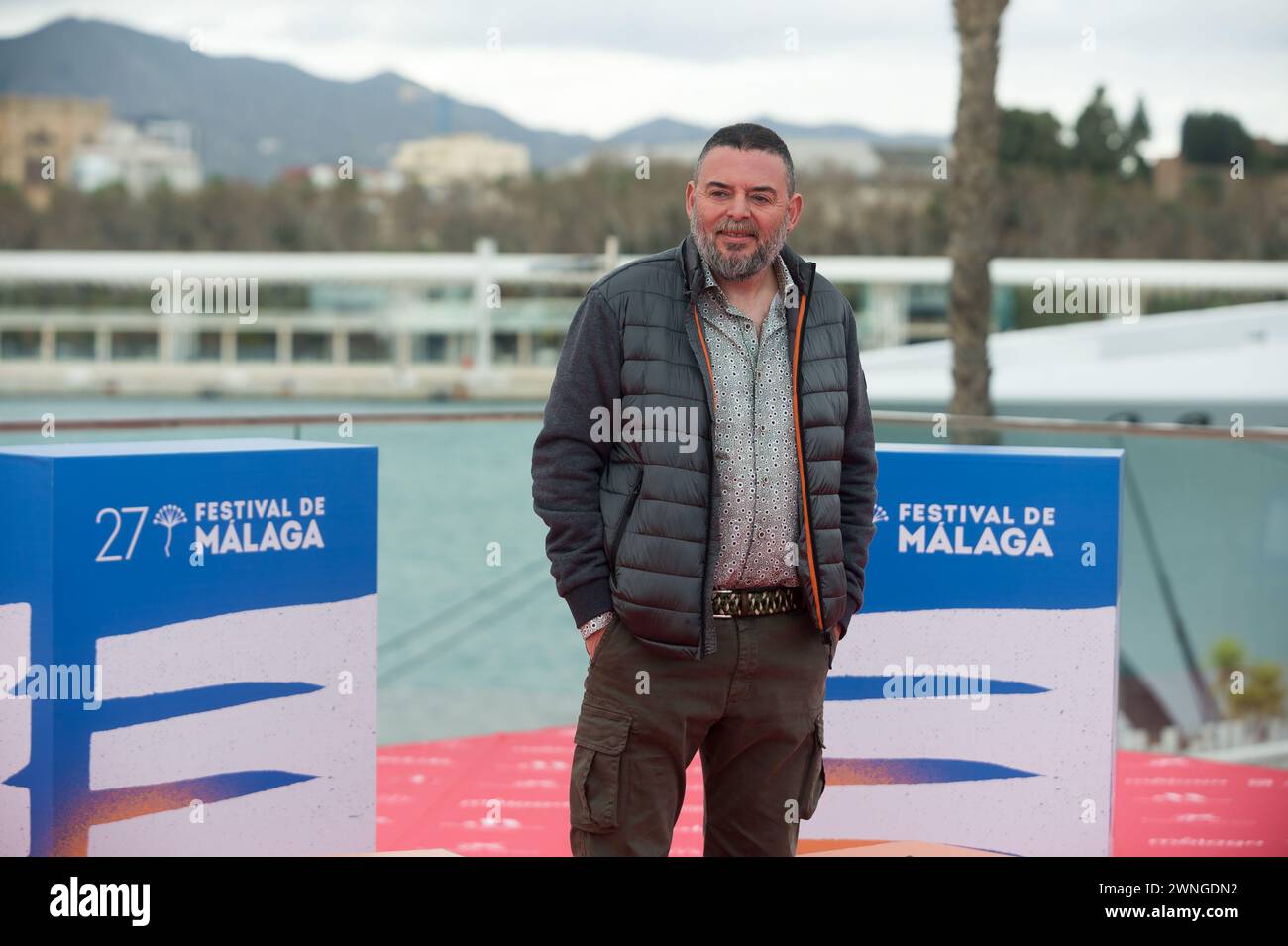 Malaga, Spain. 02nd Mar, 2024. Spanish film director Sayago Ayuso poses ...