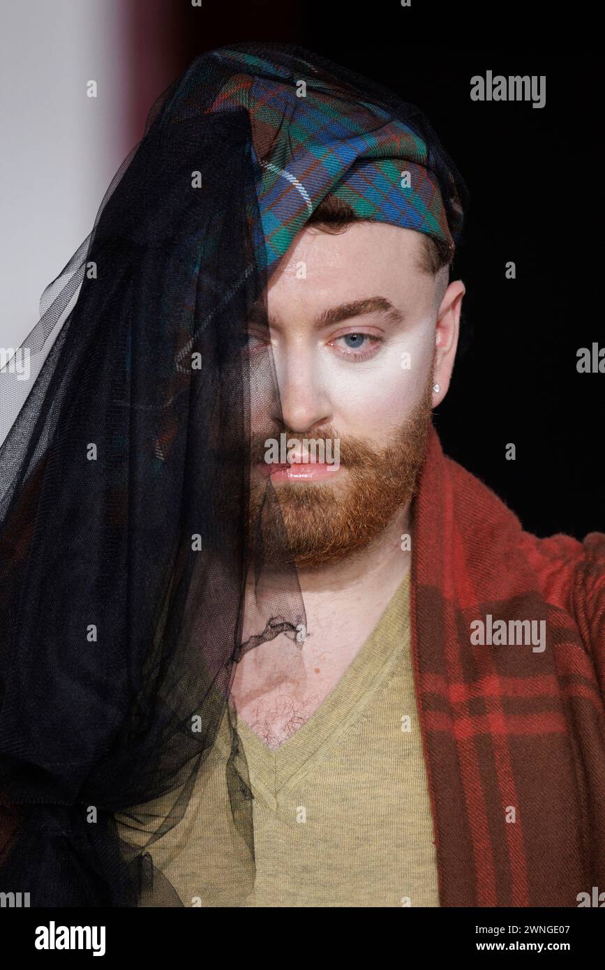 Sam Smith wears a creation as part of the Vivienne Westwood Fall/Winter ...