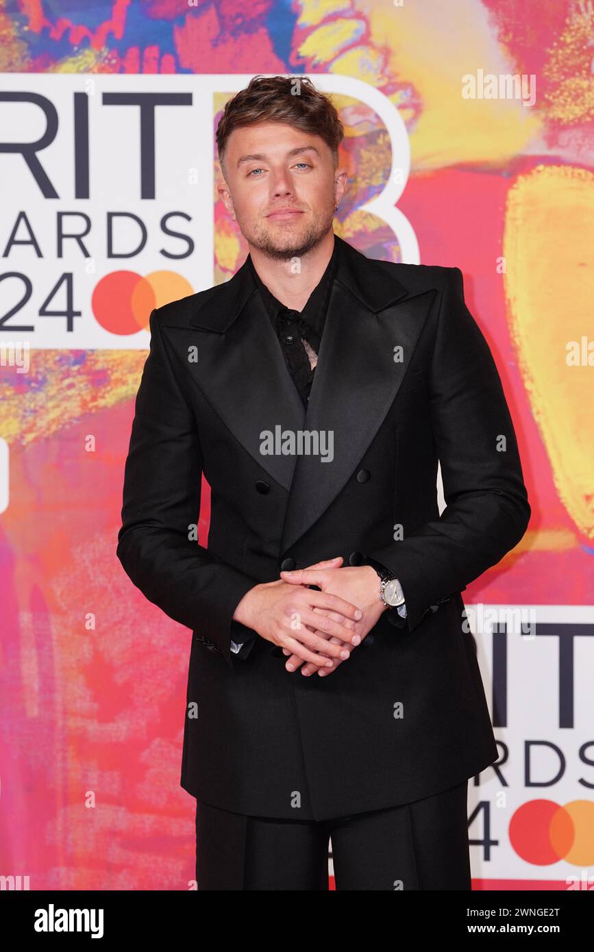 Roman Kemp attending the Brit Awards 2024 at the O2 Arena, London ...