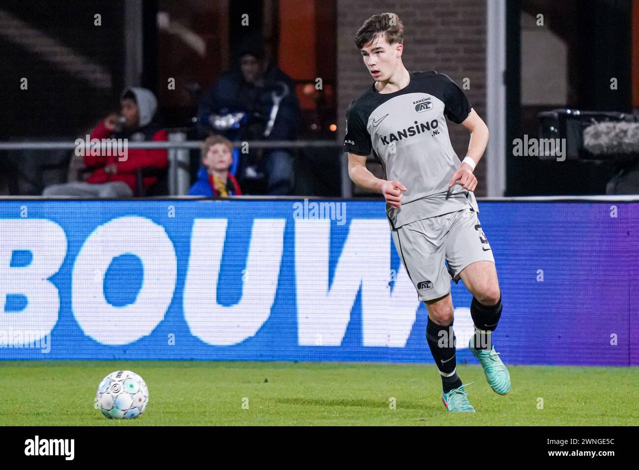 ROTTERDAM, NETHERLANDS - MARCH 2: Wouter Goes of AZ dribbles during the ...