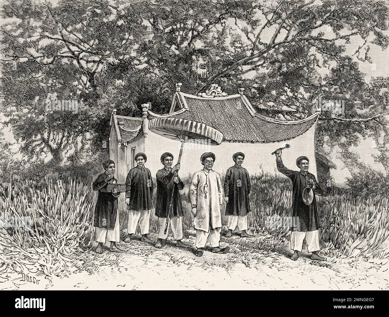 The Vietnamese prefect of Phu Doan. Tonkin, French Indochina. Vietnam ...