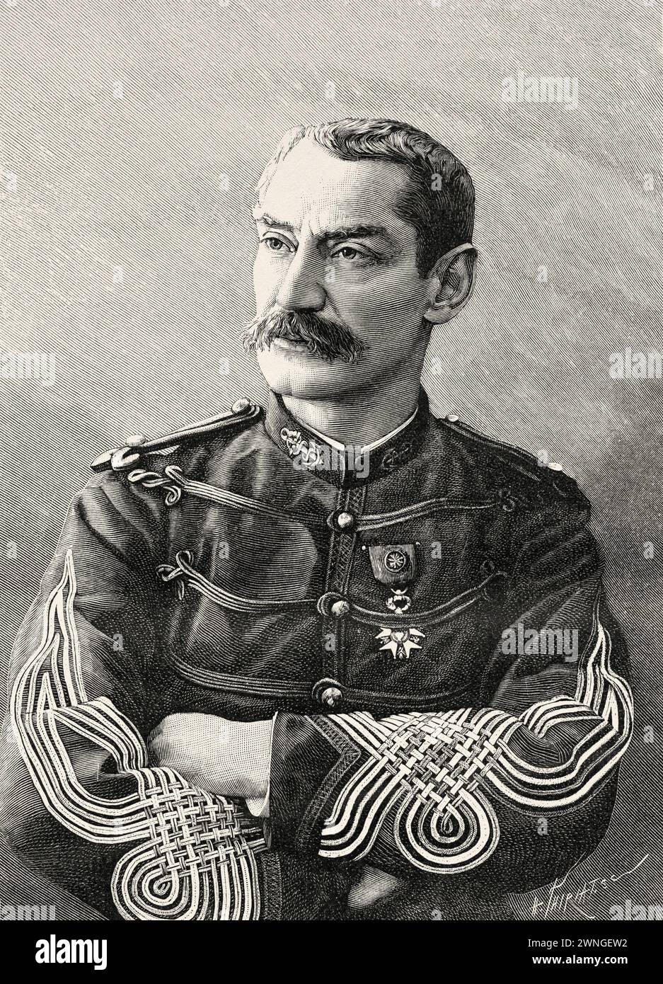General Joseph Simon Gallieni (1849 - 1916) was a French military ...