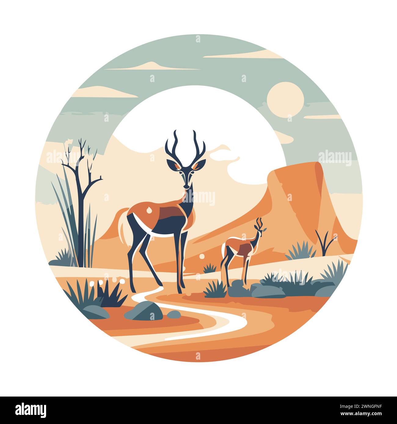 National wildlife reserve Stock Vector Images - Alamy