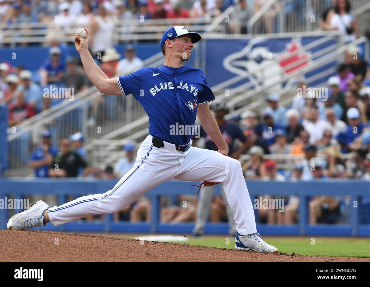 Toronto Blue Jays pitcher Chris Bassitt delivers during a baseball game ...