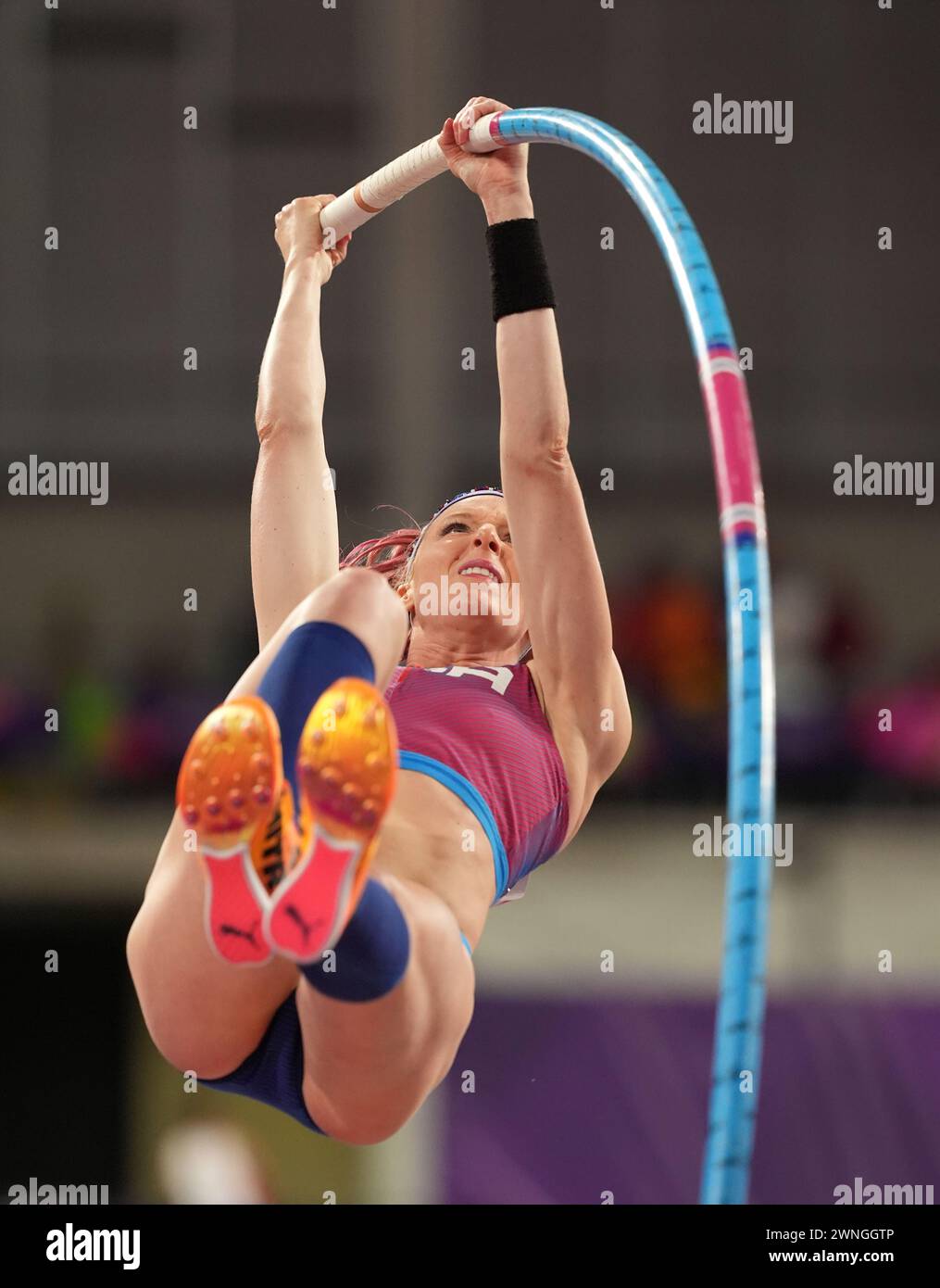 USA's Sandi Morris in the Women's Pole Vault during day two of the ...